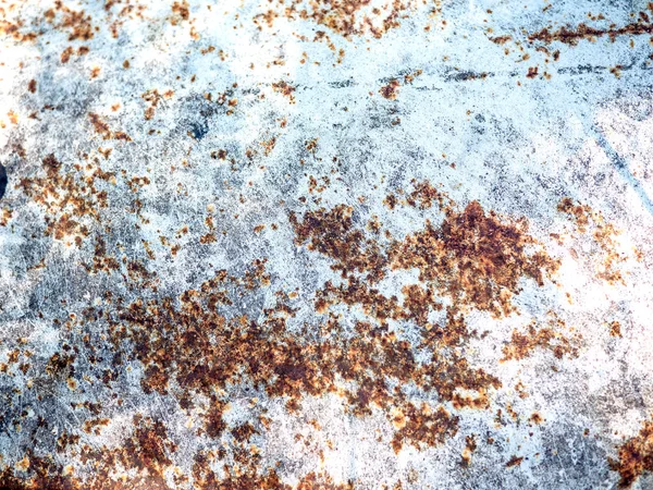 White Rust Metal Decayed Crumpled Sheet Wide Background. Weather ...