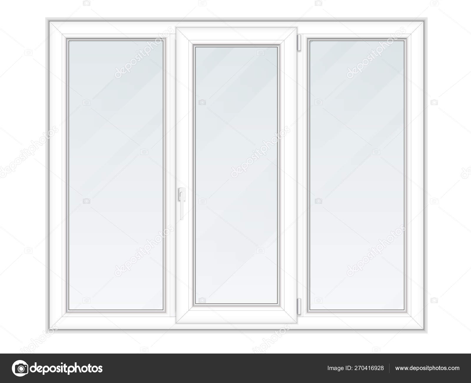 Three Section Window. Stock Vector by ©belikovand 270416928