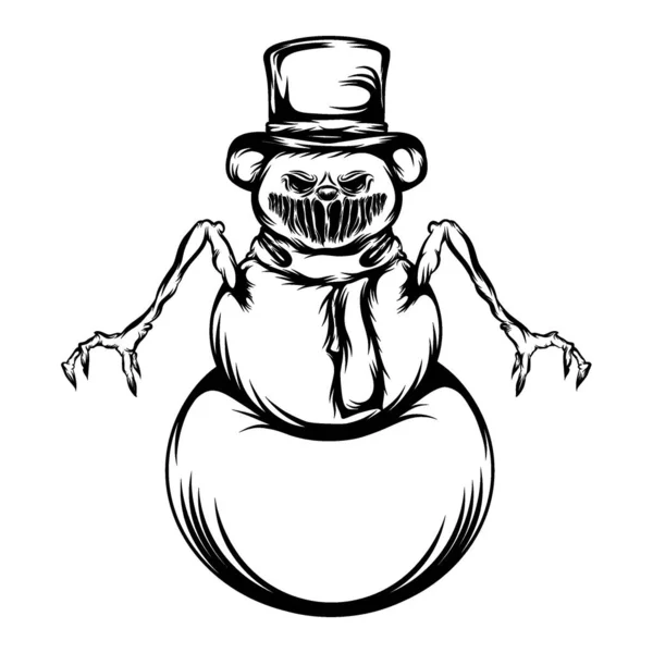 Evil Snowman Sketch