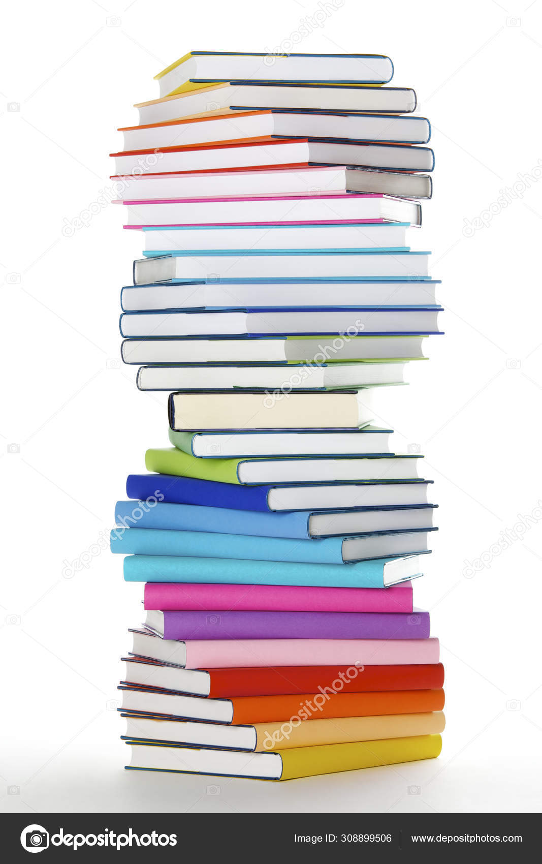 Spiral stack of rainbow colored books Stock Photo by ©lichtmeister ...
