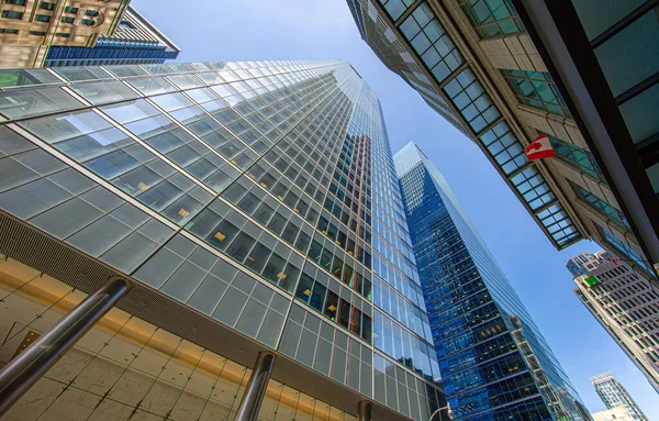 Scenic Toronto financial district skyline in the city downtown near Bay ...