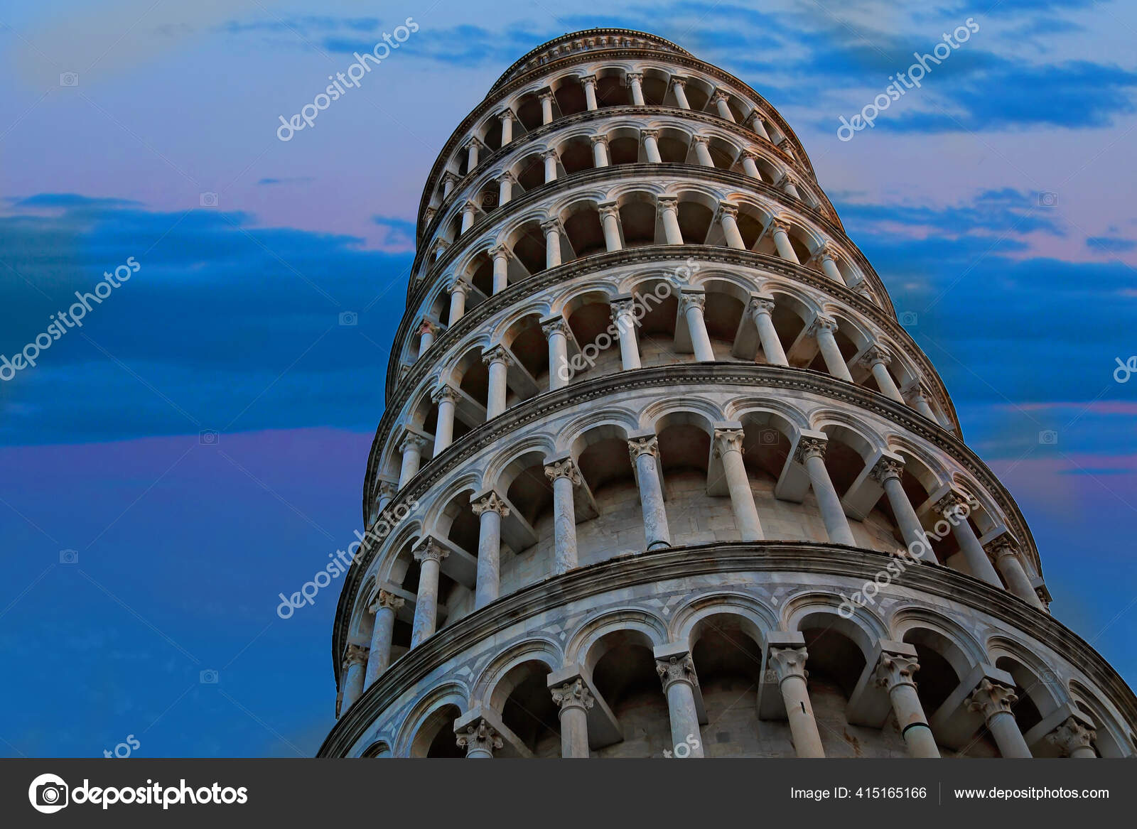 Scenic View Leaning Tower Pisa Sunset Italy — Stock Editorial Photo ... Scenic View Leaning Tower Pisa Sunset Italy — Stock Editorial Photo ...