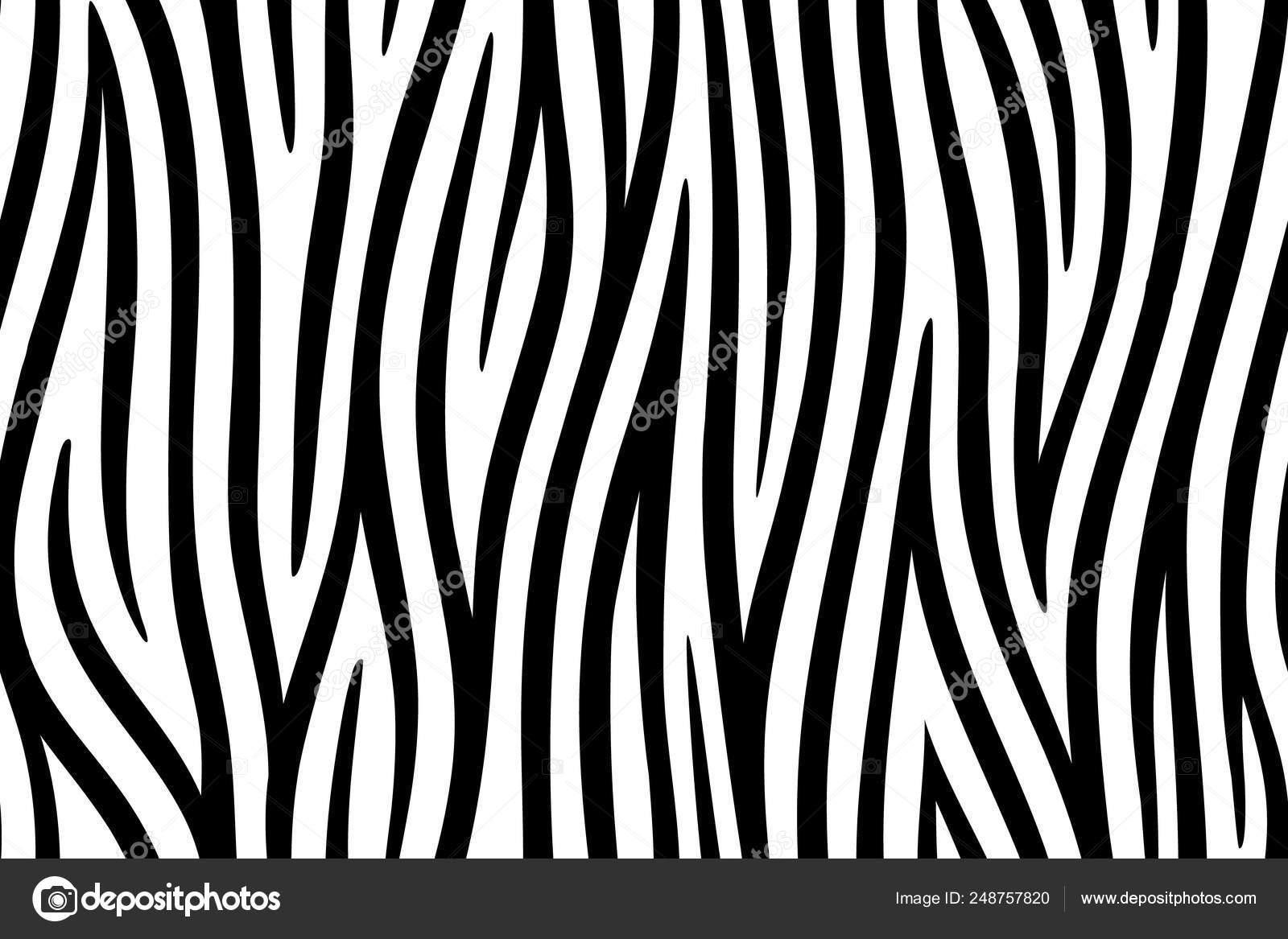 Zebra skin seamless background on vector graphic art. Stock Vector ...