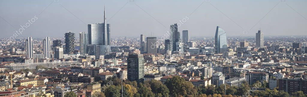 Modern skyscrapers in milan Stock Photos, Royalty Free Modern ...