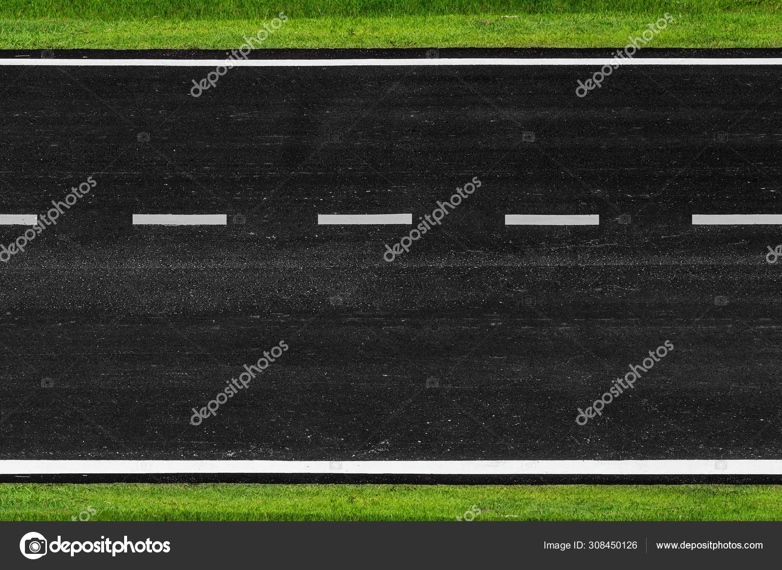 Asphalt road with marking lines white stripes texture Background ...