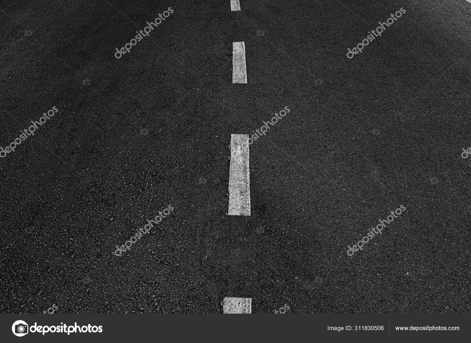 Asphalt road with marking lines white stripes texture Background ...