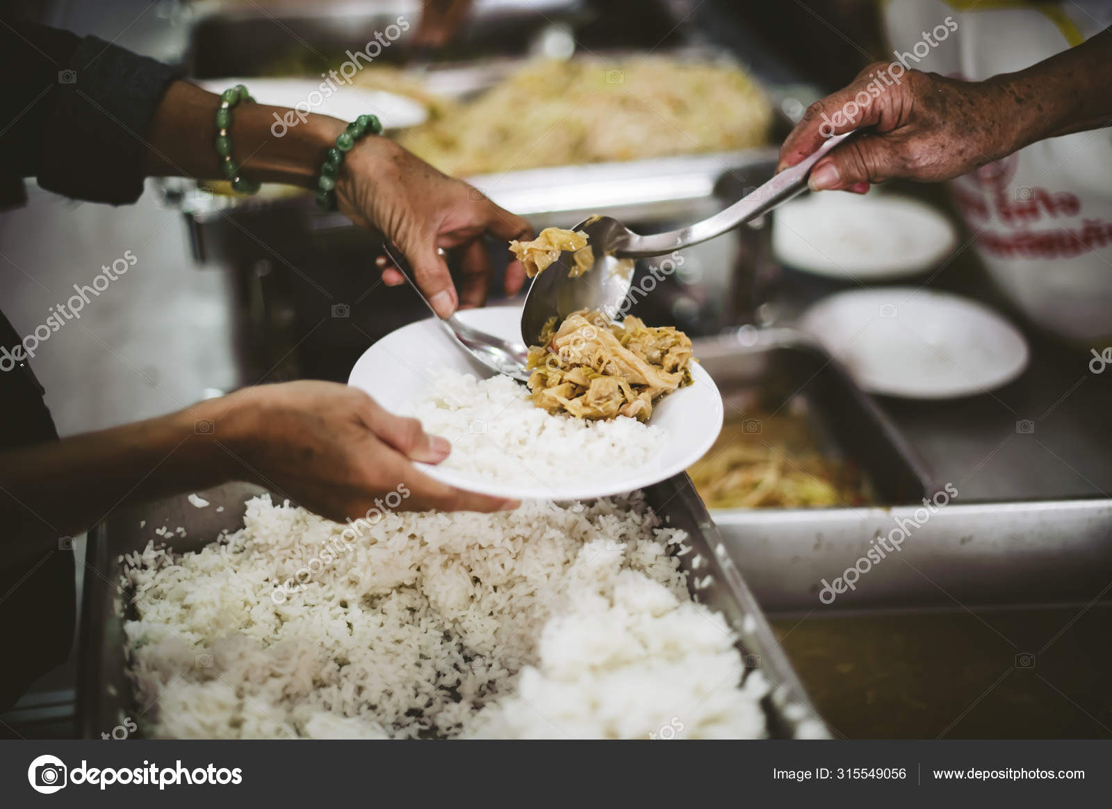 Hands Giving Food