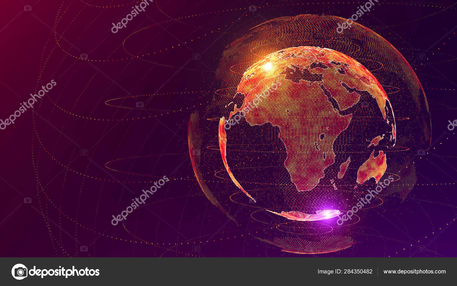 World Artificial Intelligence Global Network Concept Iot Internet ...