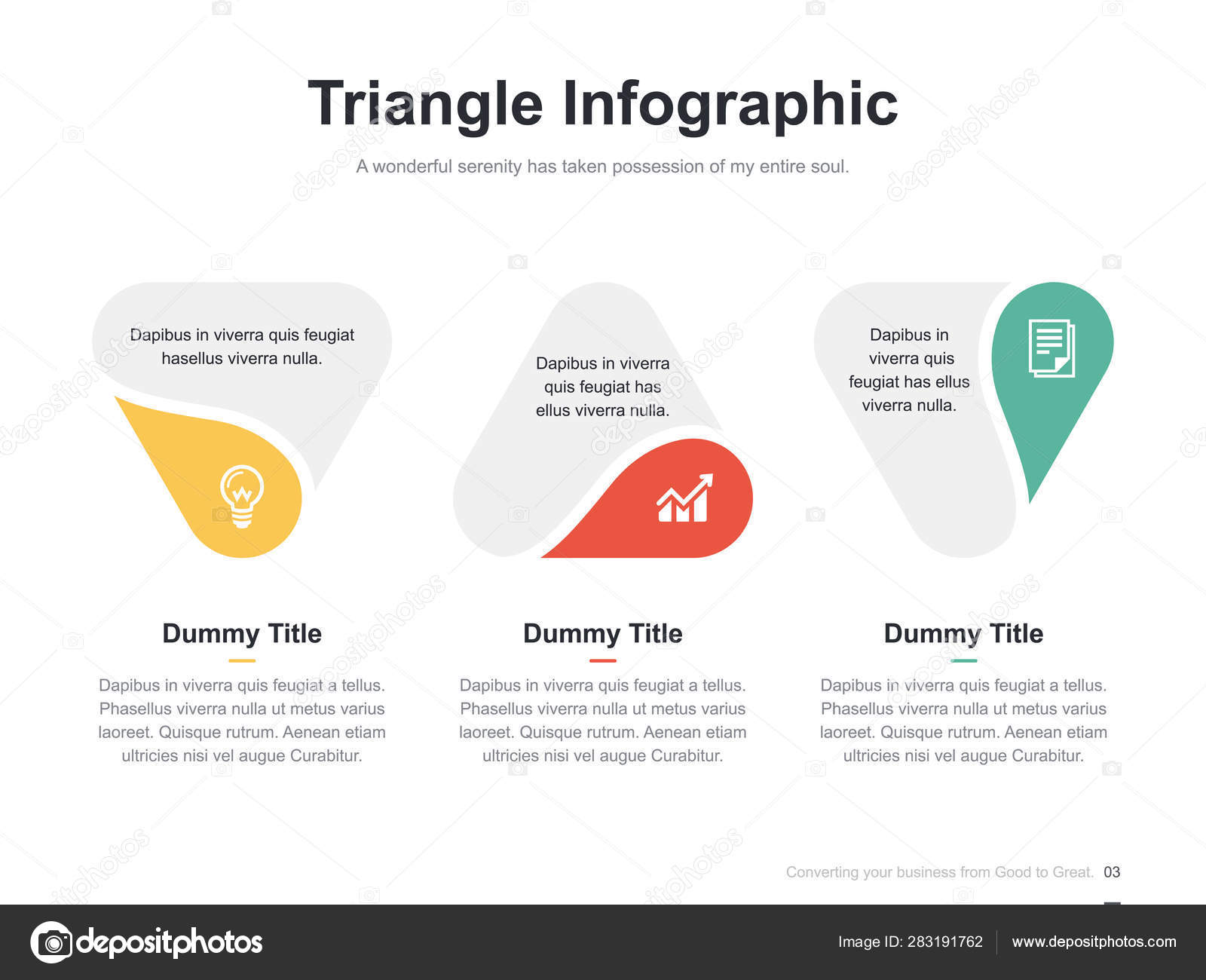 Flat Business Presentation Brochure Vector Slide Template Awesome ...