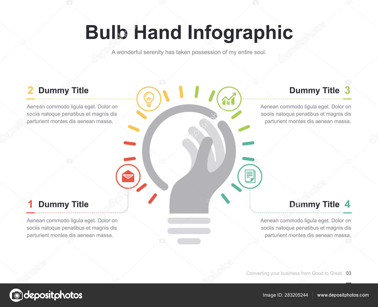 Flat Business Presentation Brochure Vector Slide Template Awesome ...