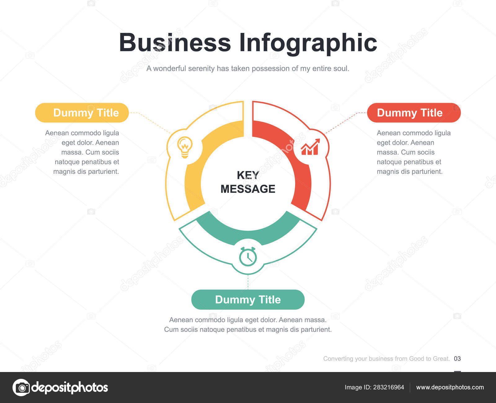 Flat Business Presentation Brochure Vector Slide Template Awesome ...