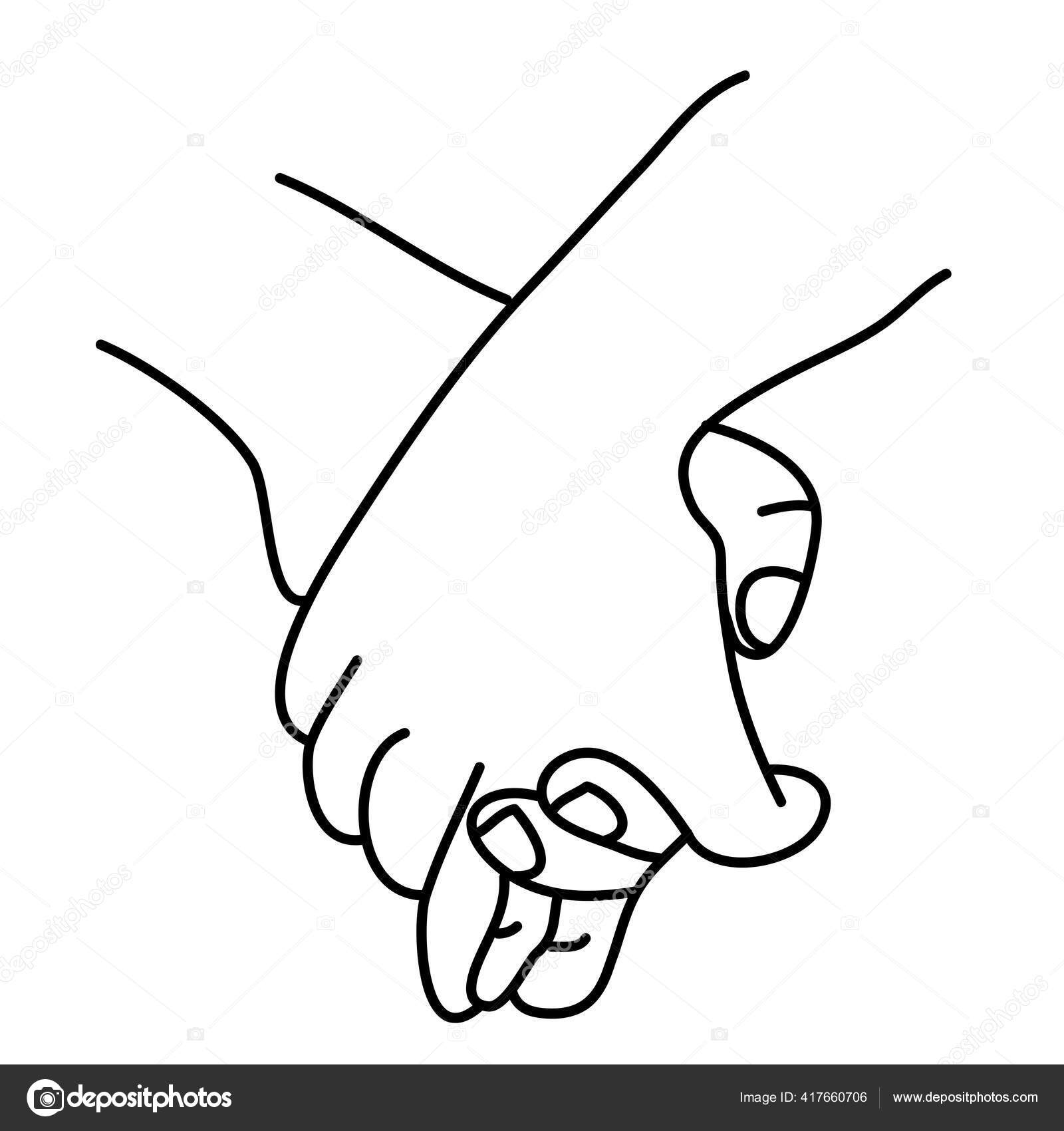 2 Hands Together Drawing