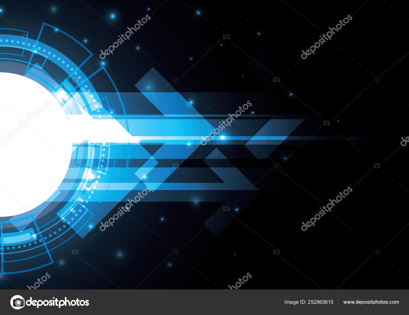Technology circle arrow abstract background Stock Vector Image by ...