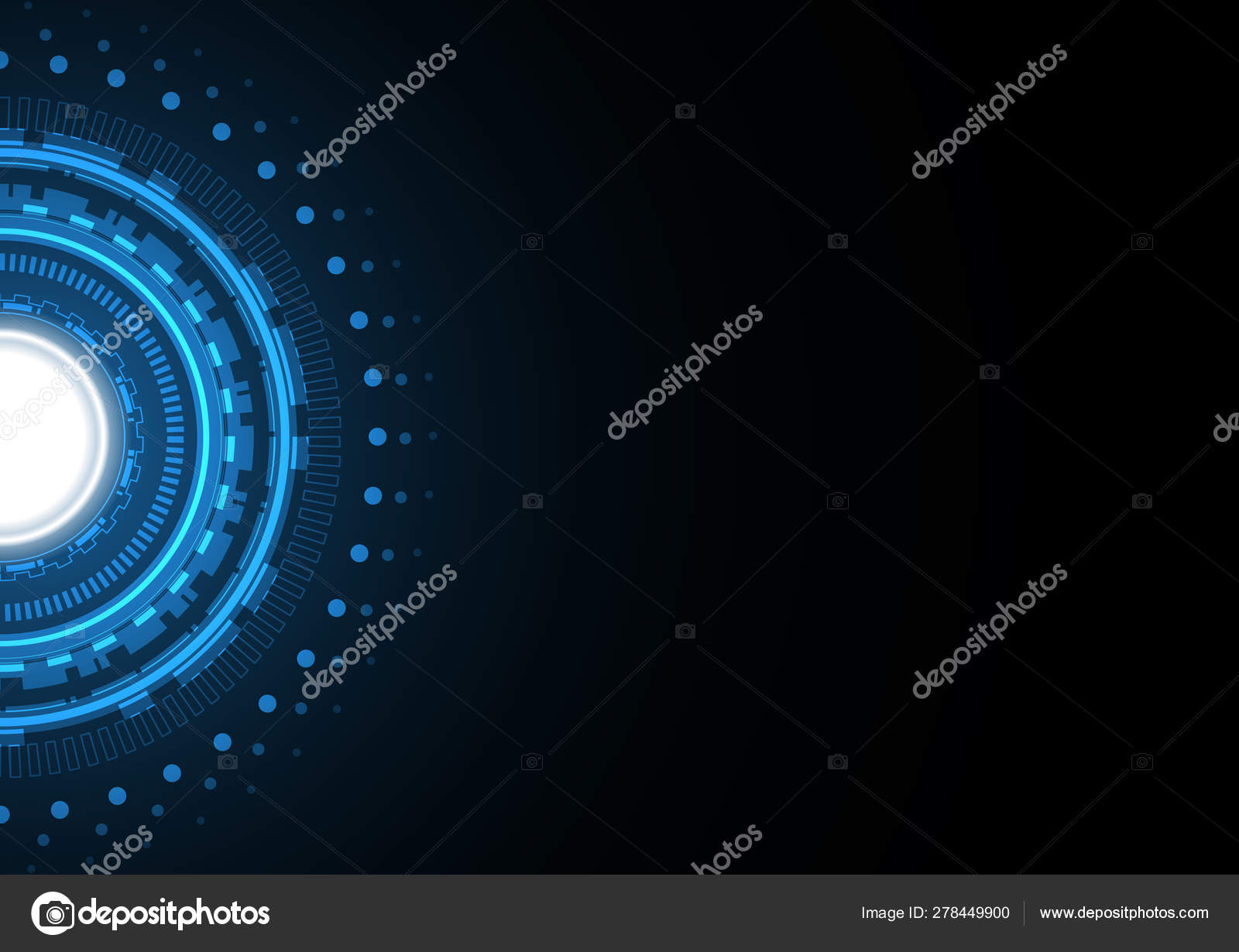 Technology abstract circle vector background Stock Vector Image by ©lekkyjustdoit #278449900