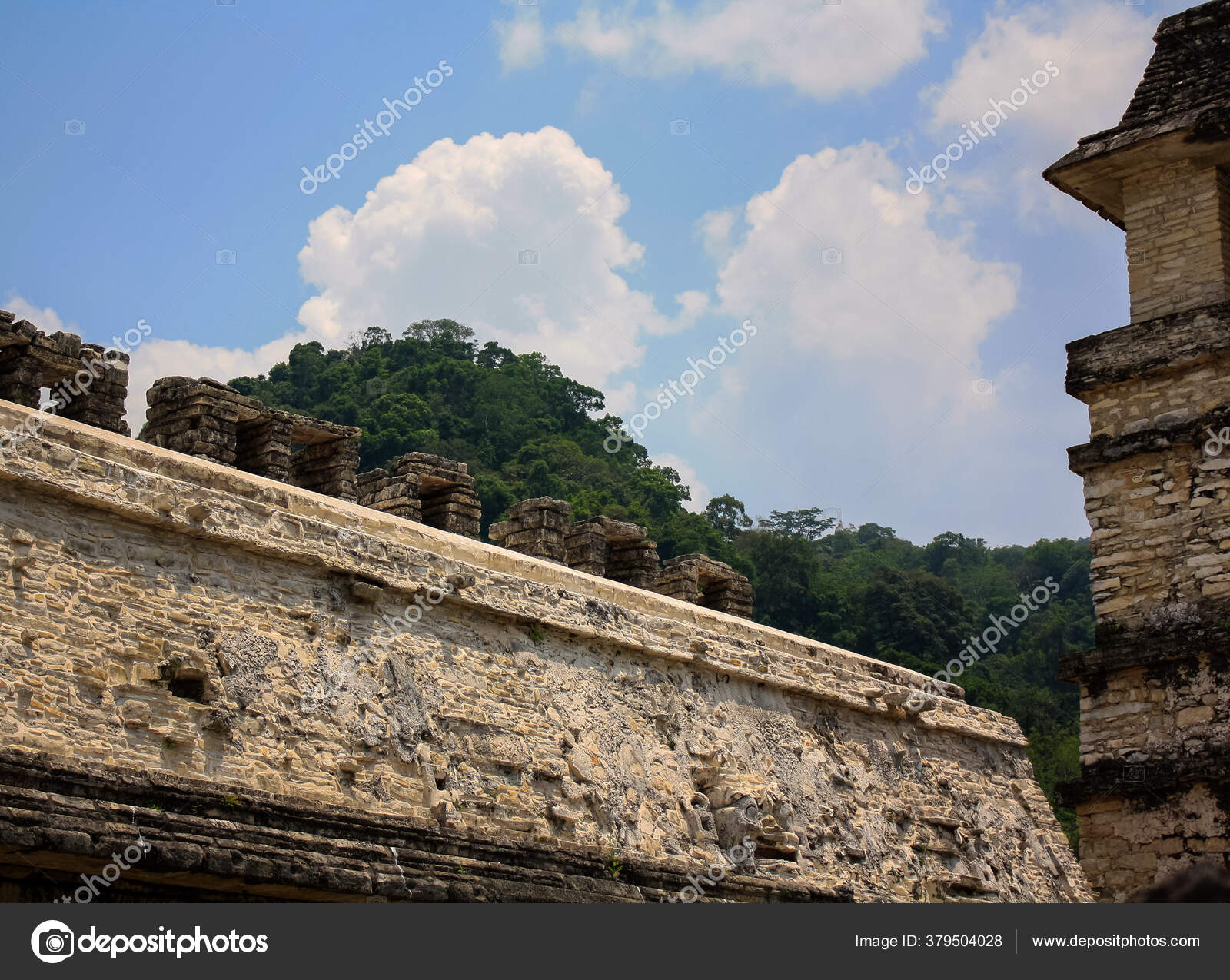 Palace Palenque Archeological Mayan Site Ruins Mexico — Stock Editorial ...