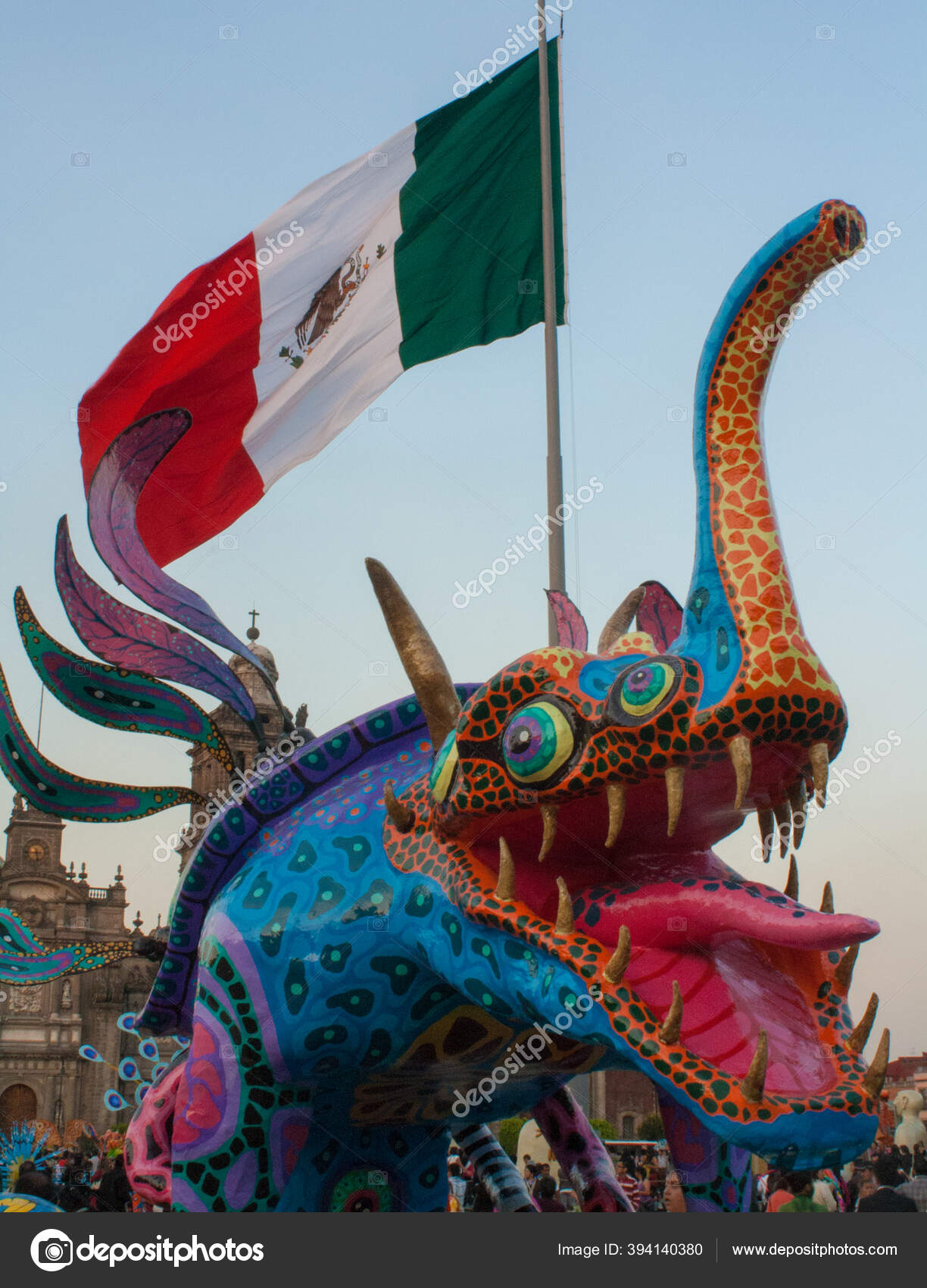 Cdmx Mexico 2017 Alebrijes Brightly Colored Mexican Folk Art Sculptures ...