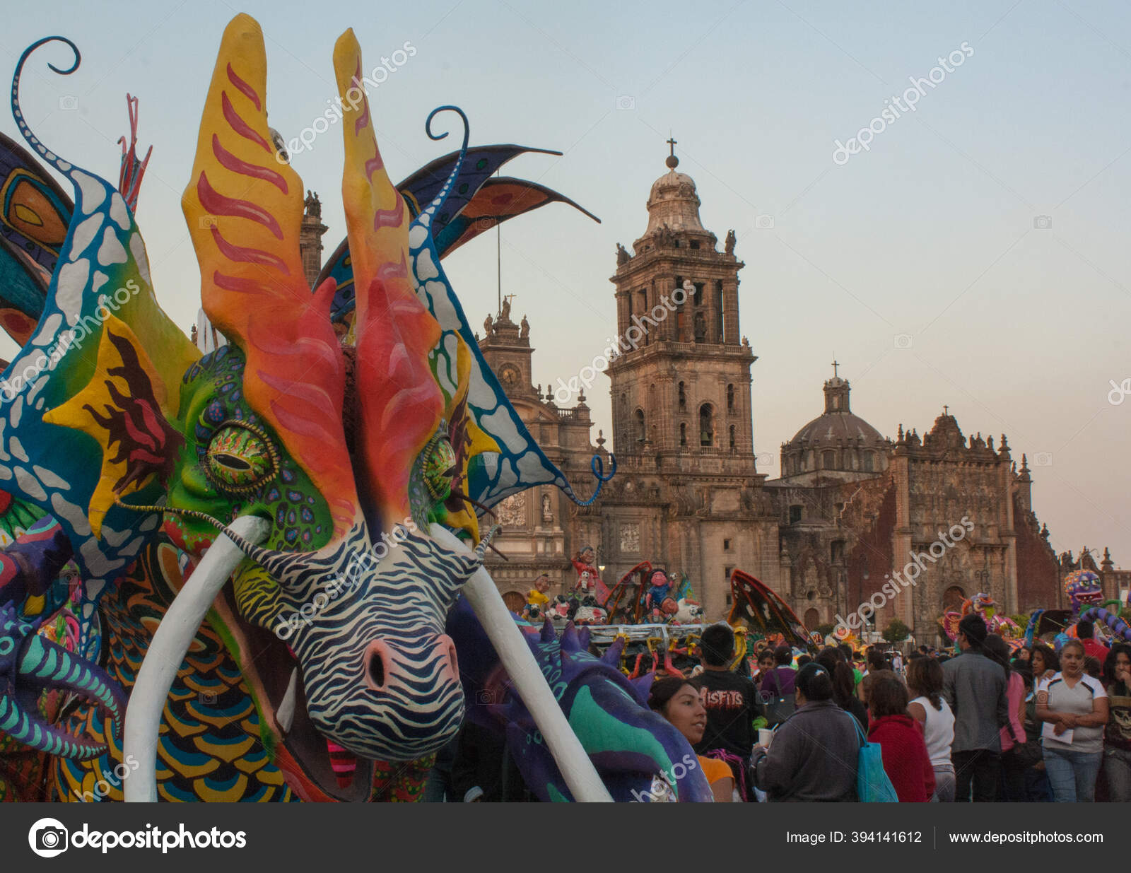 Cdmx Mexico 2017 Alebrijes Brightly Colored Mexican Folk Art Sculptures ...