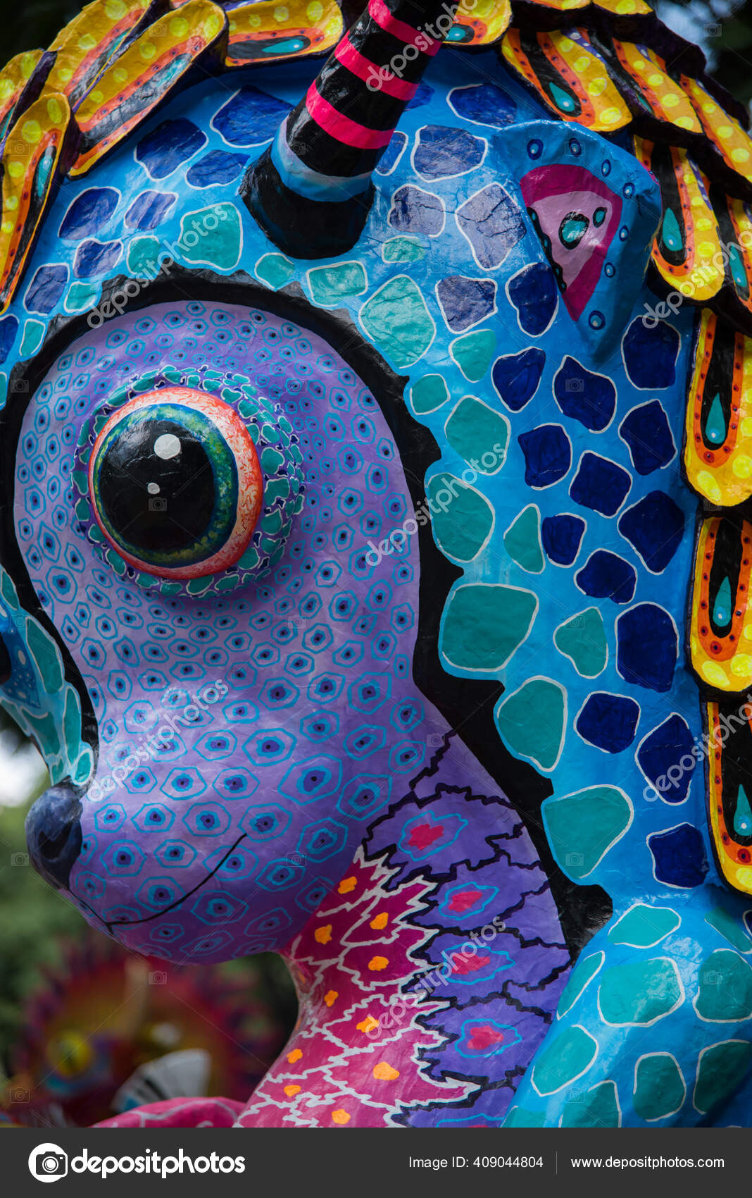 Cdmx Mexico Nov 2017 Alebrijes Brightly Colored Mexican Folk Art ...