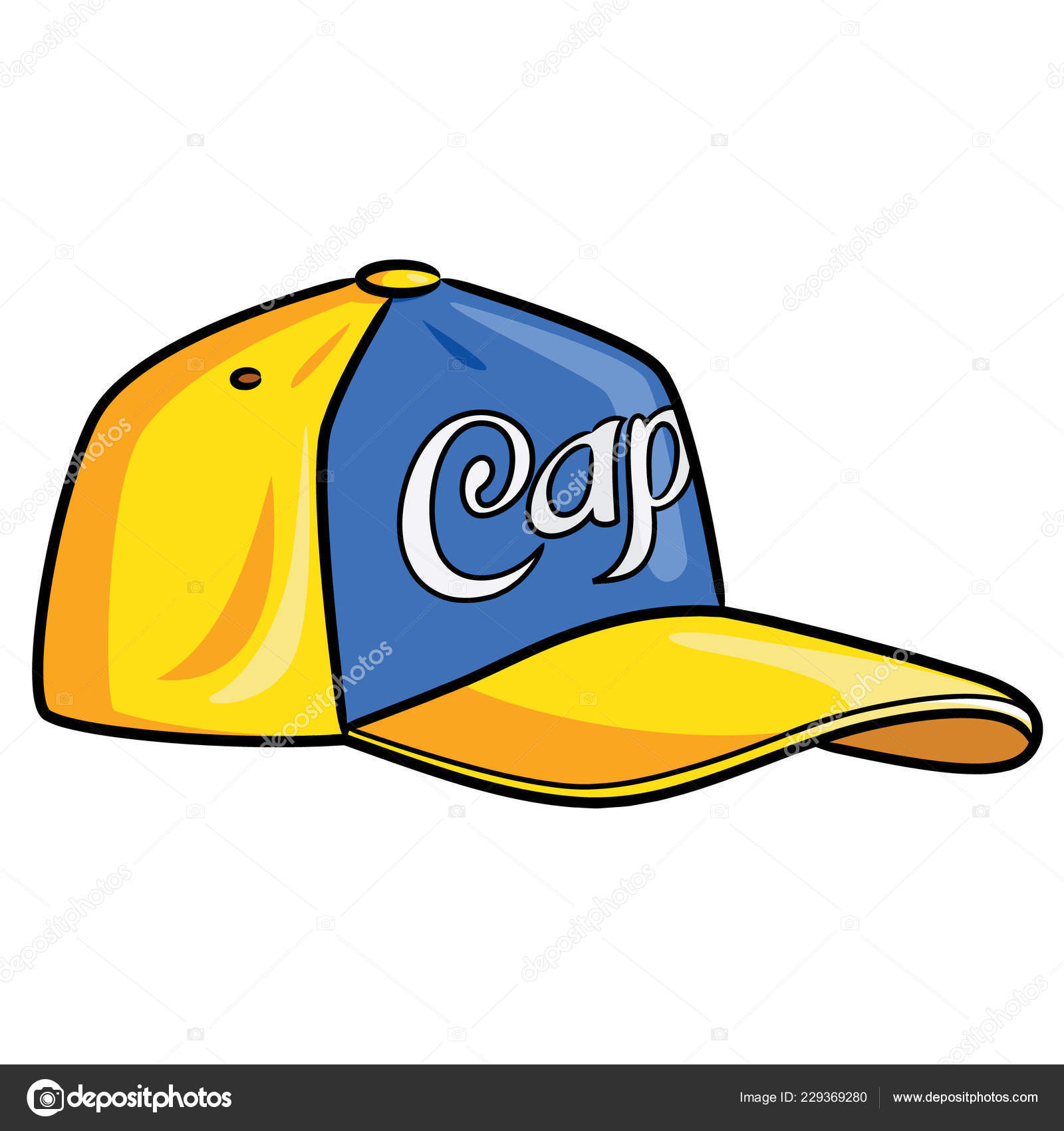 Illustration Cute Cartoon Cap — Stock Vector © rubynurbaidi #229369280