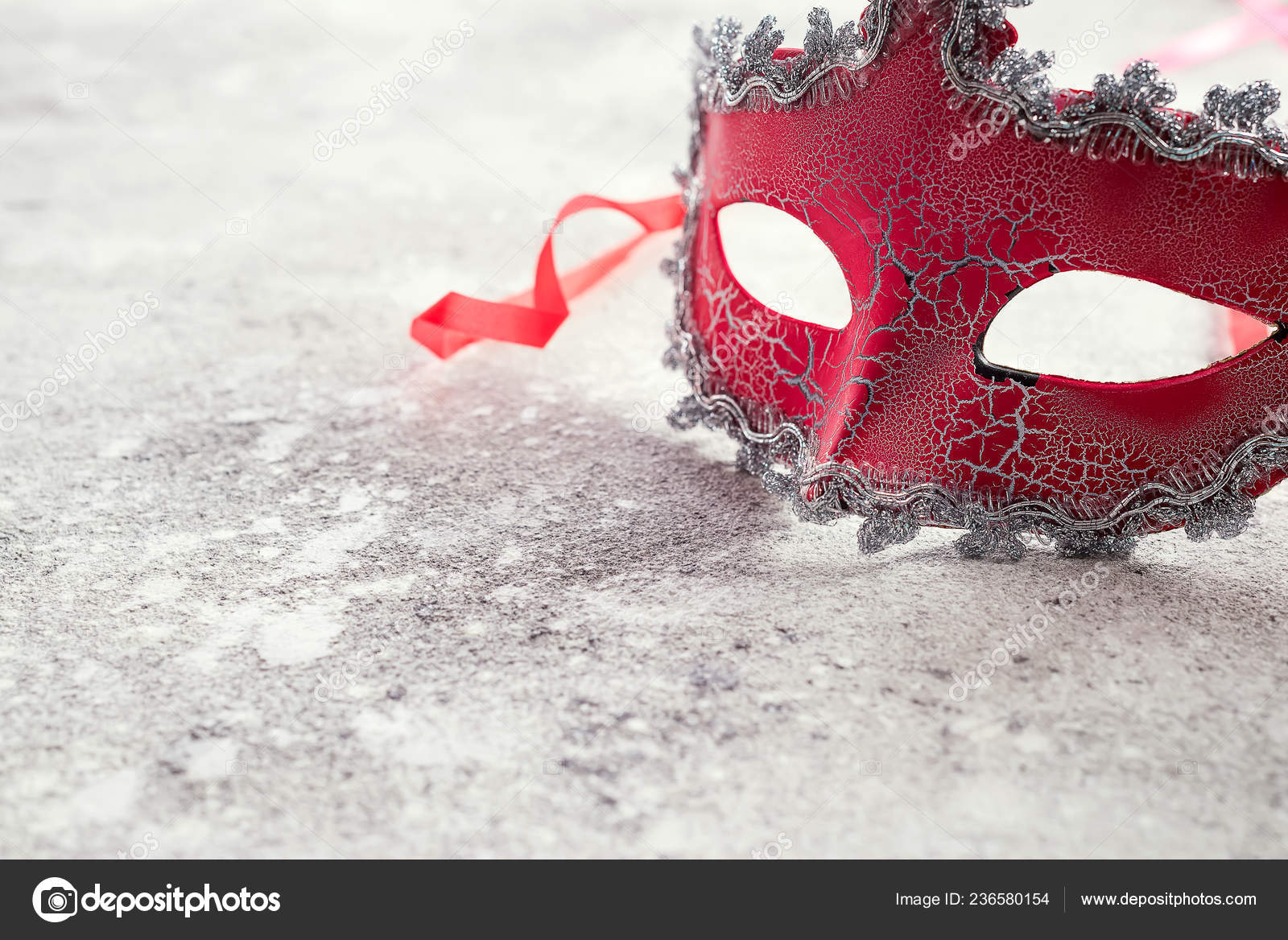 Beautiful red carnival mask for carnival holiday background concept on ...
