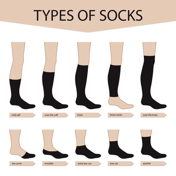 18 Different Types Of Socks Vector Images Depositphotos