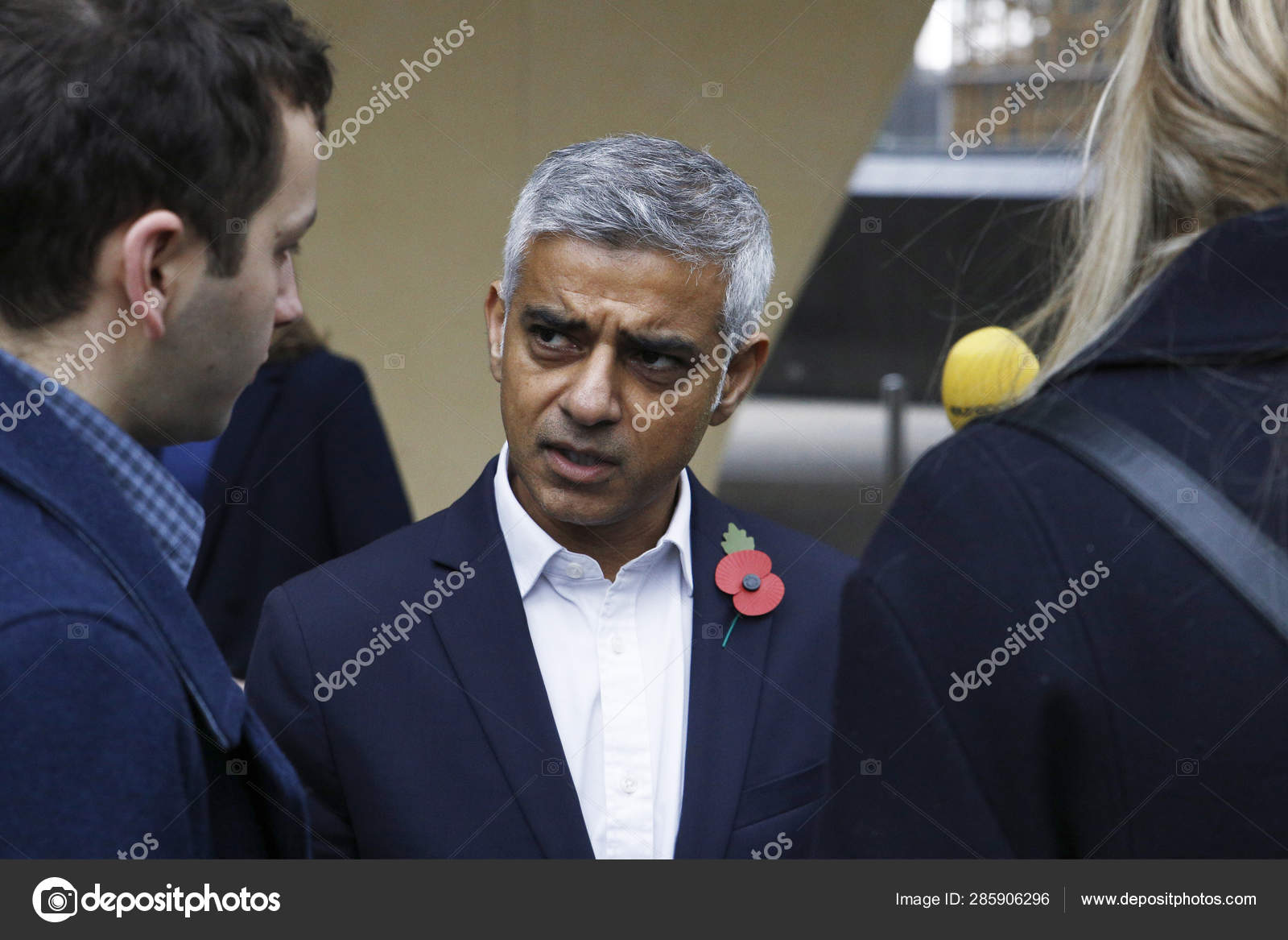 London Mayor Sadiq Khan In Brussels Belgium Stock Editorial Photo