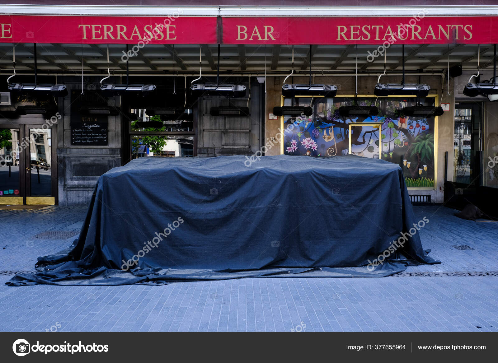 Exterior View Closed Hotel Coronavirus Epidemic Brussels Belgium April ...