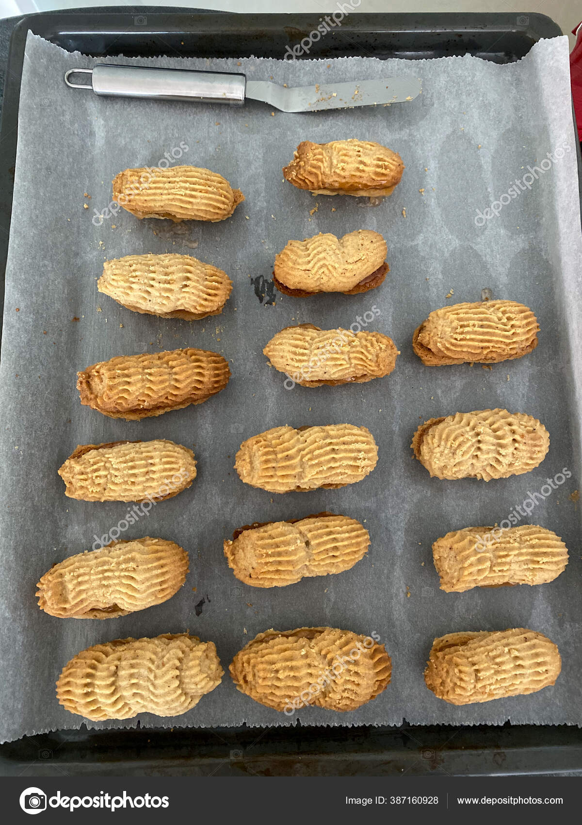 Traditional Greek Biscuits Baked Pan Stock Photo by ©Ale_Mi 387160928