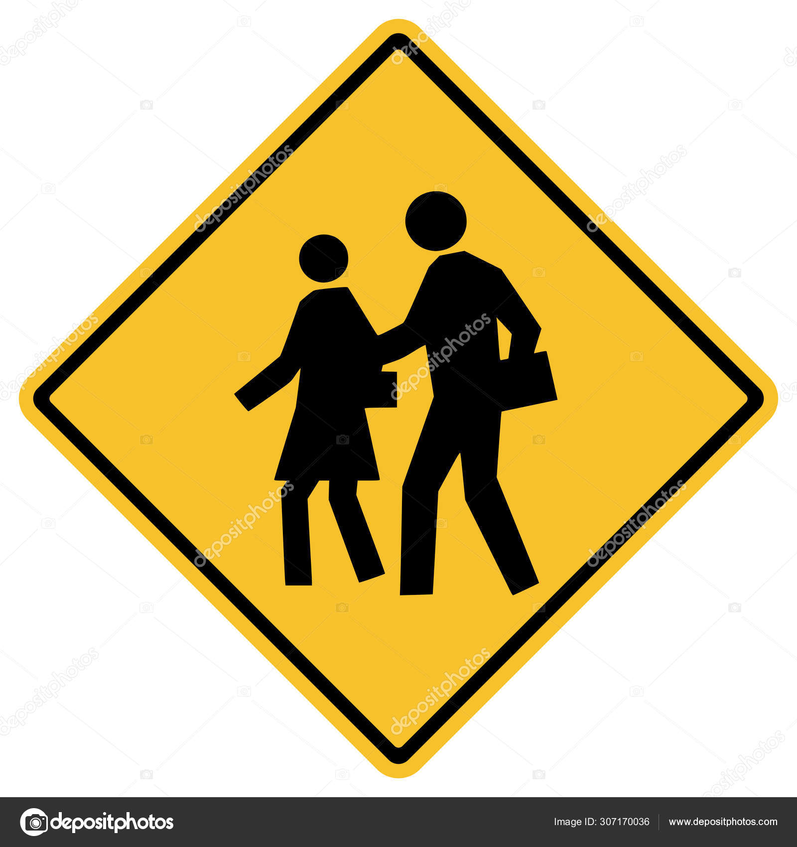 Clip Art De Señal De Cruce Escolar