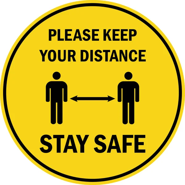 Keep distance sign Vector Art Stock Images | Depositphotos