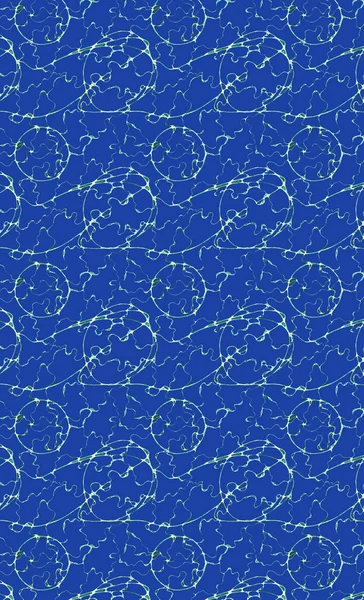 Seamless pattern drawn with abstract forms and random lines against a ...