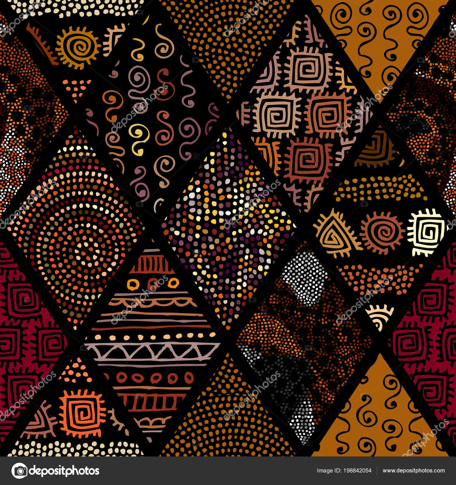 Ethnic seamless pattern in african style. Stock Vector Image by ...