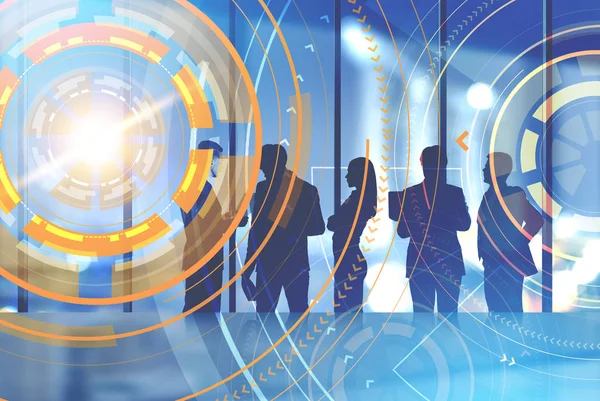 Business Style Techy Background Banner — Stock Photo © ileezhun #53872079