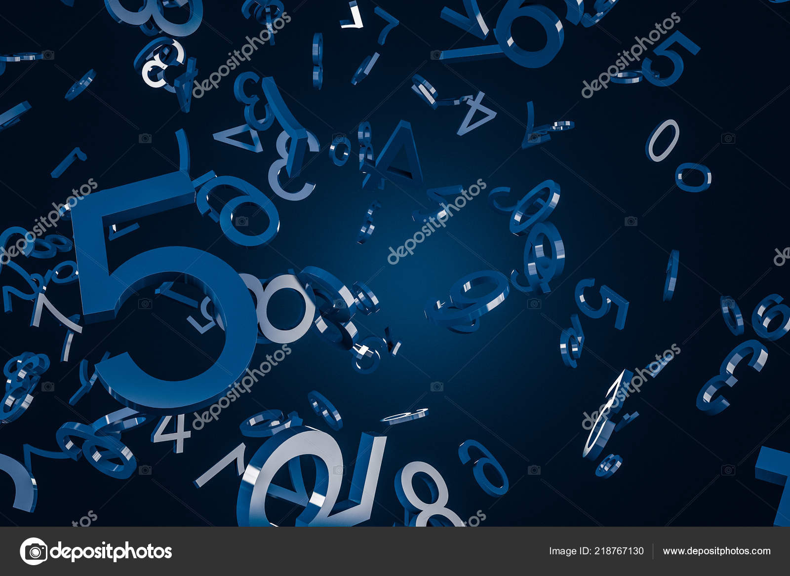 Blue Math Wallpaper