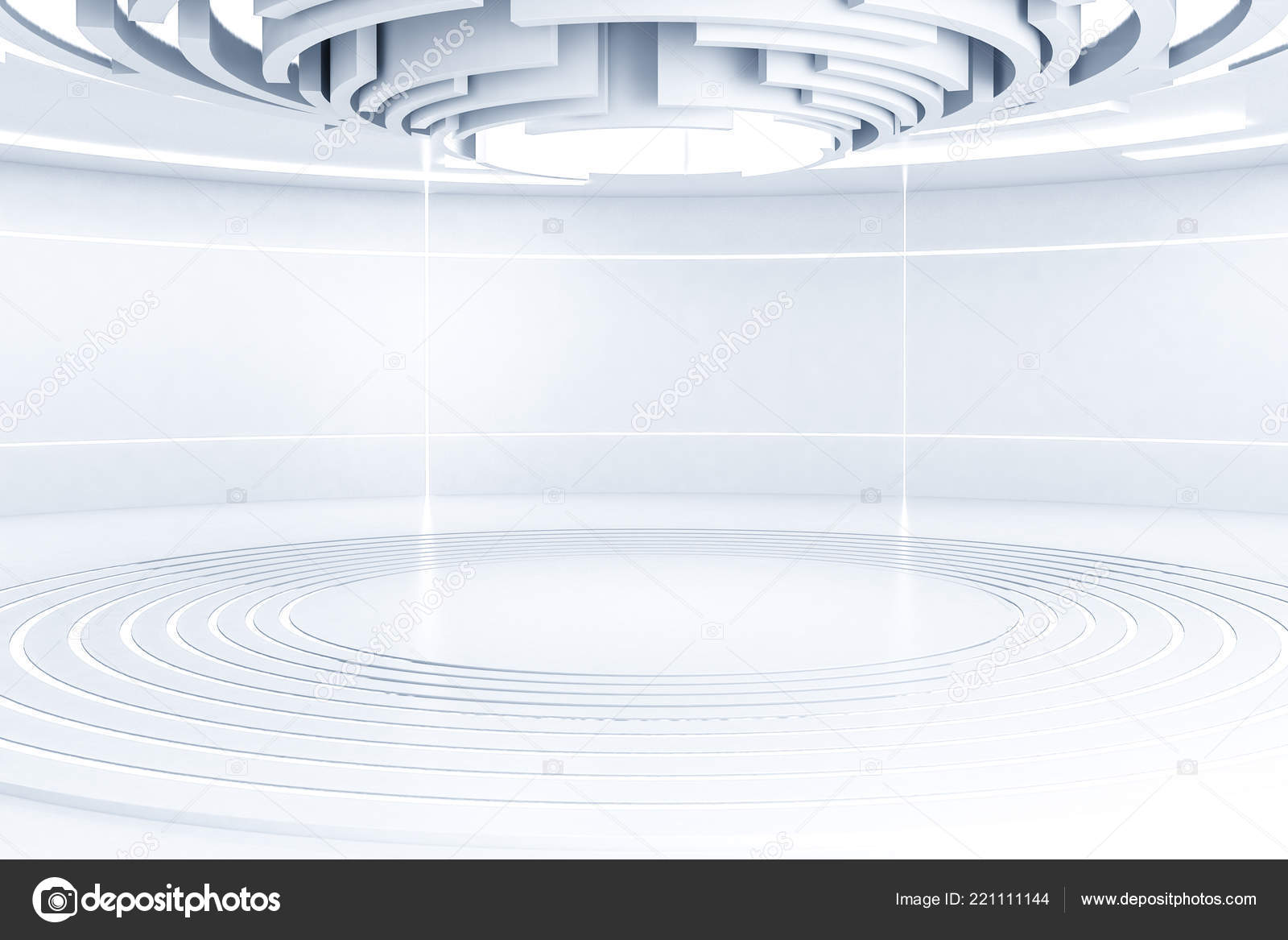 Futuristic White Room