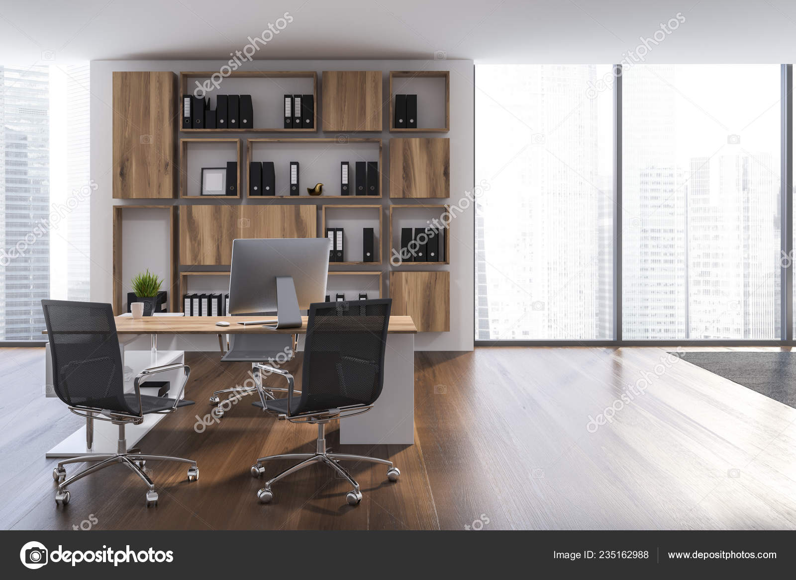 Modern Ceo Office Interior Design White