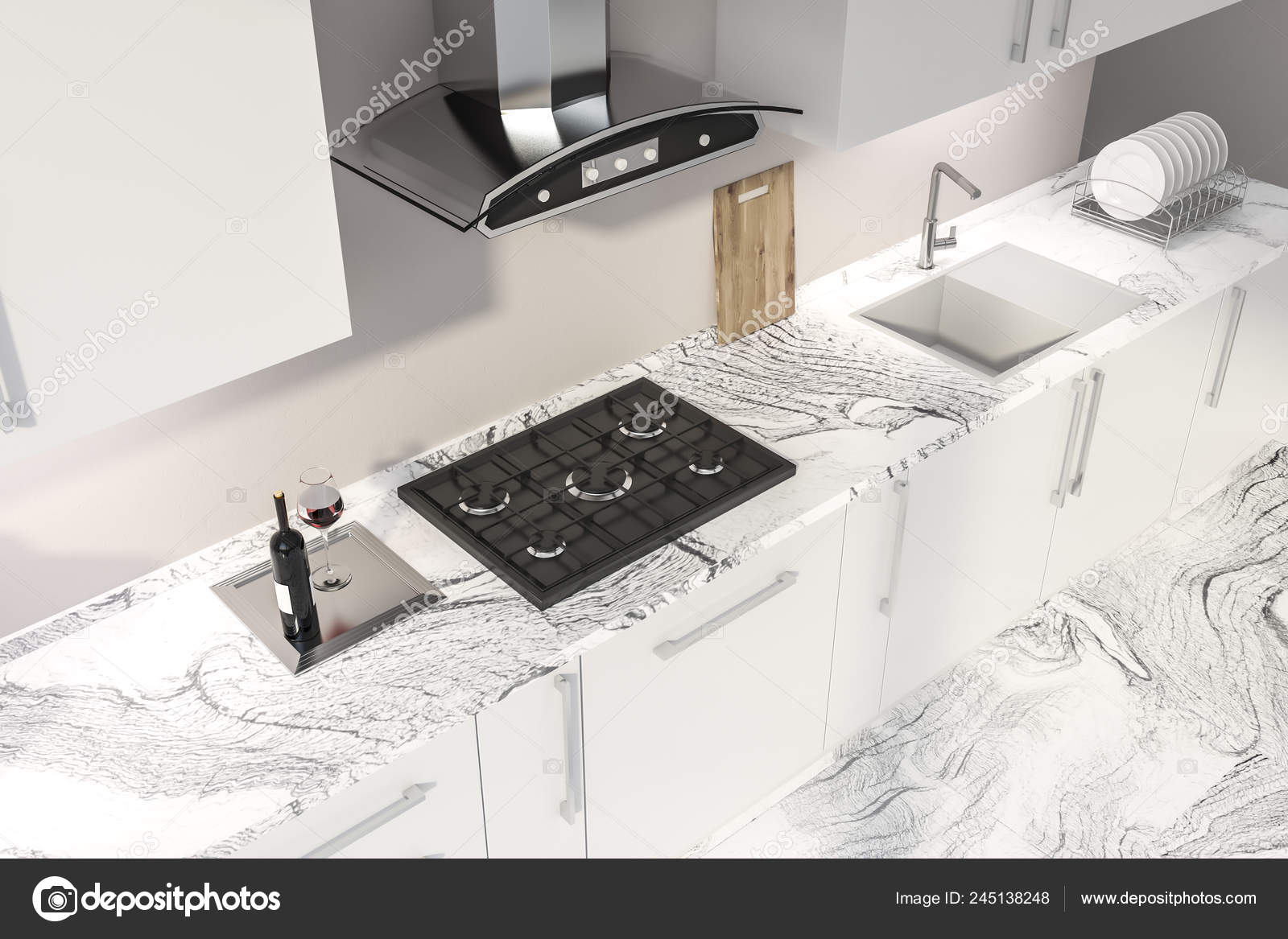 Marble Countertops Top View