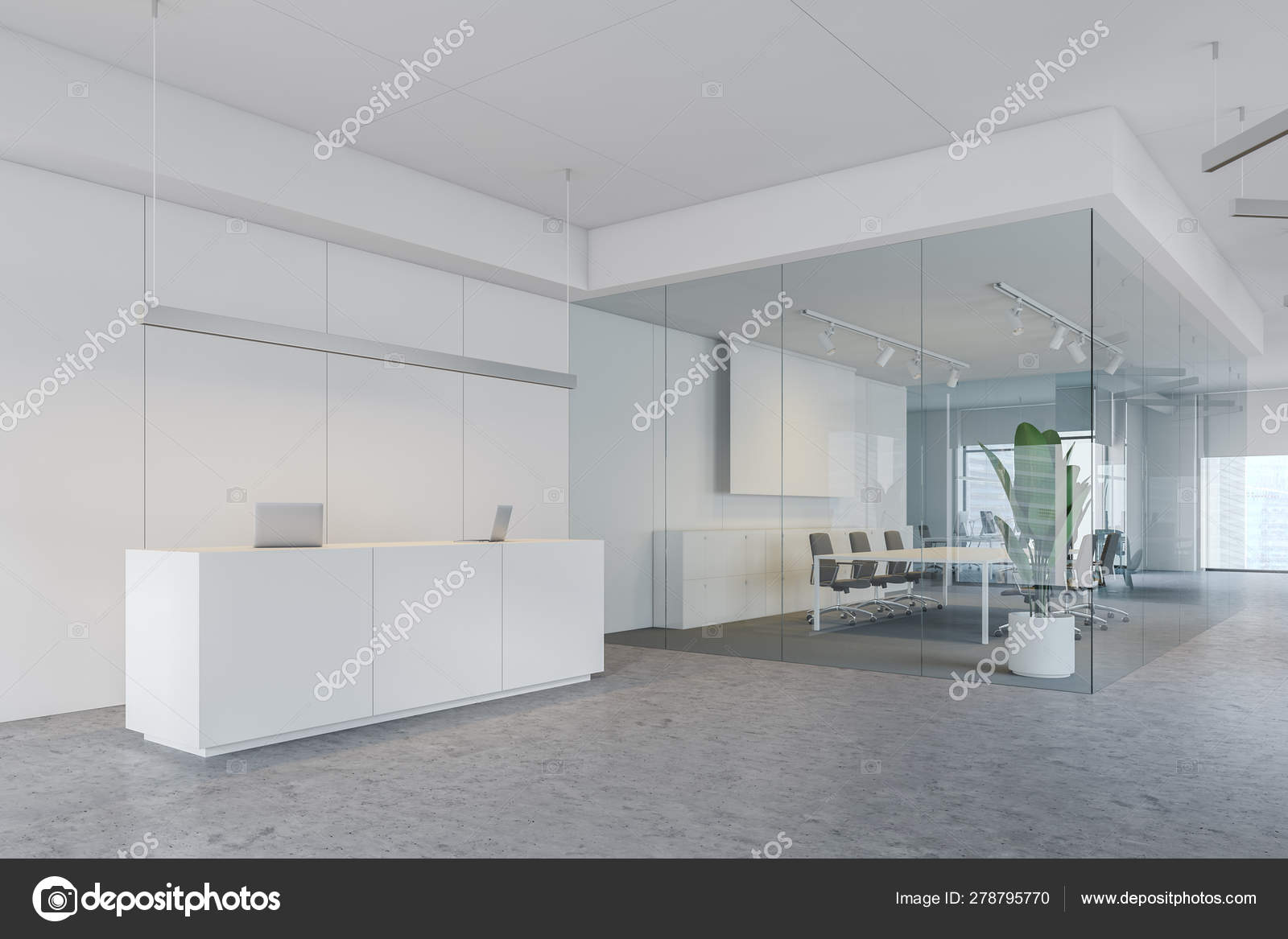 Modern Glass Reception Table