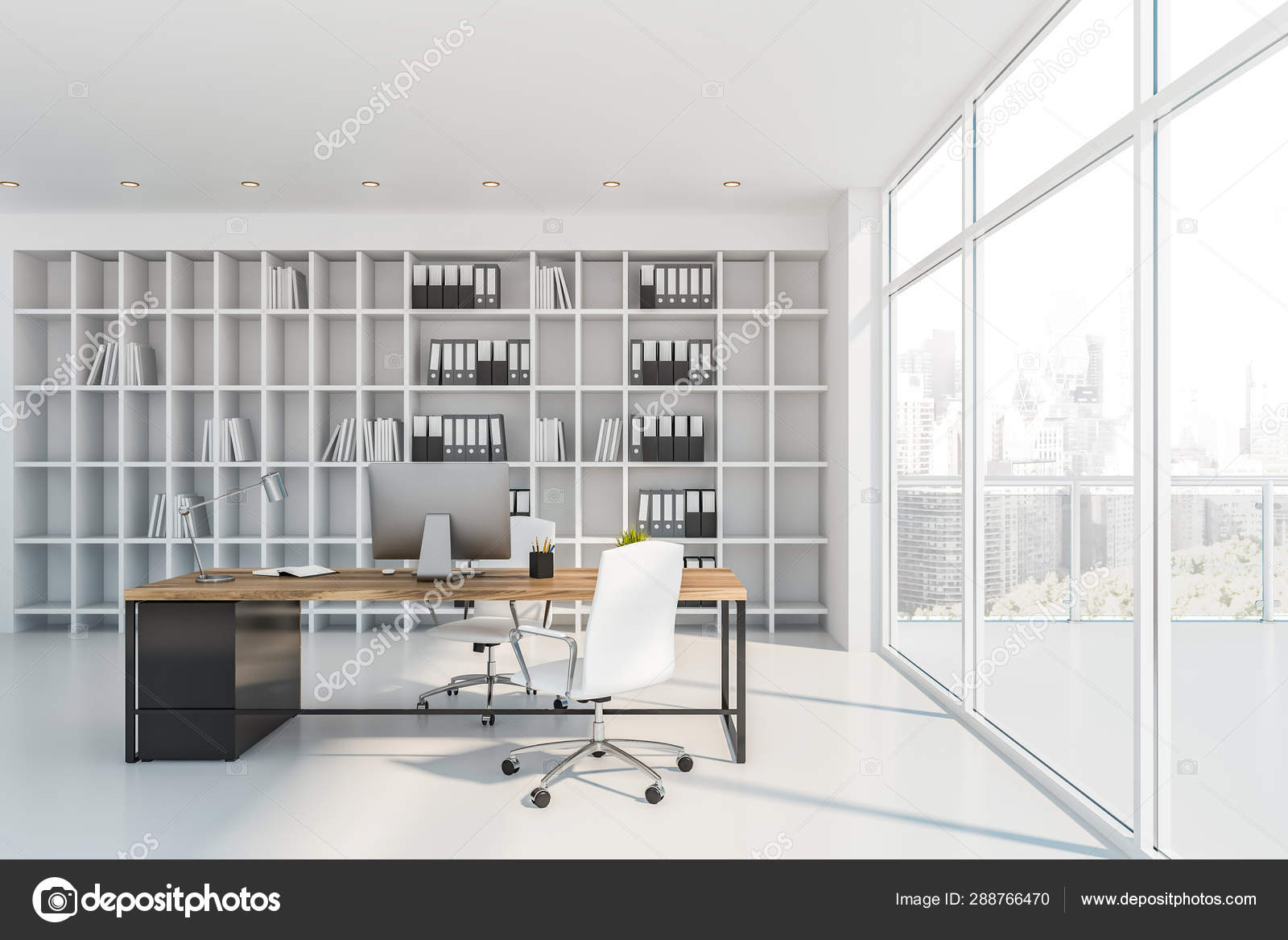 Luxury Office Design White