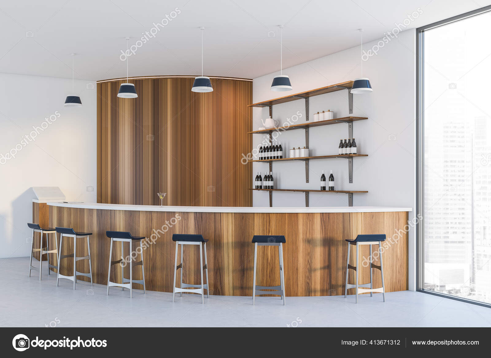 Pequeña Barra De Esquina Coffee Bar En Casa