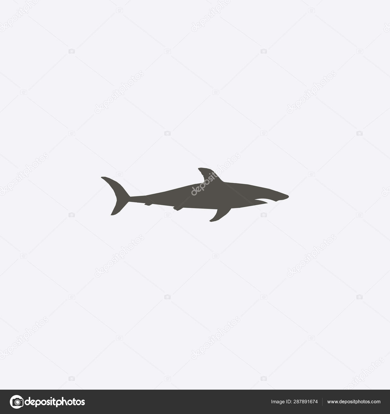 Simple Icon Shark Vector Illustration Stock Vector Image by ©javid ...