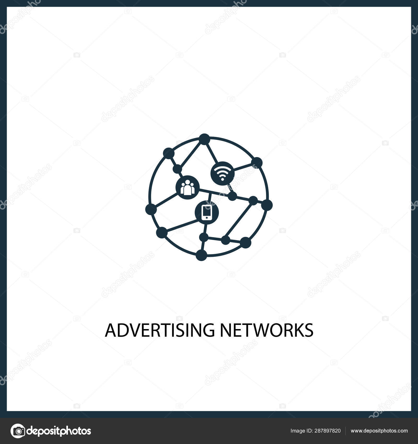 Advertising networks icon for web and mobile ⬇ Vector Image by © javid ...