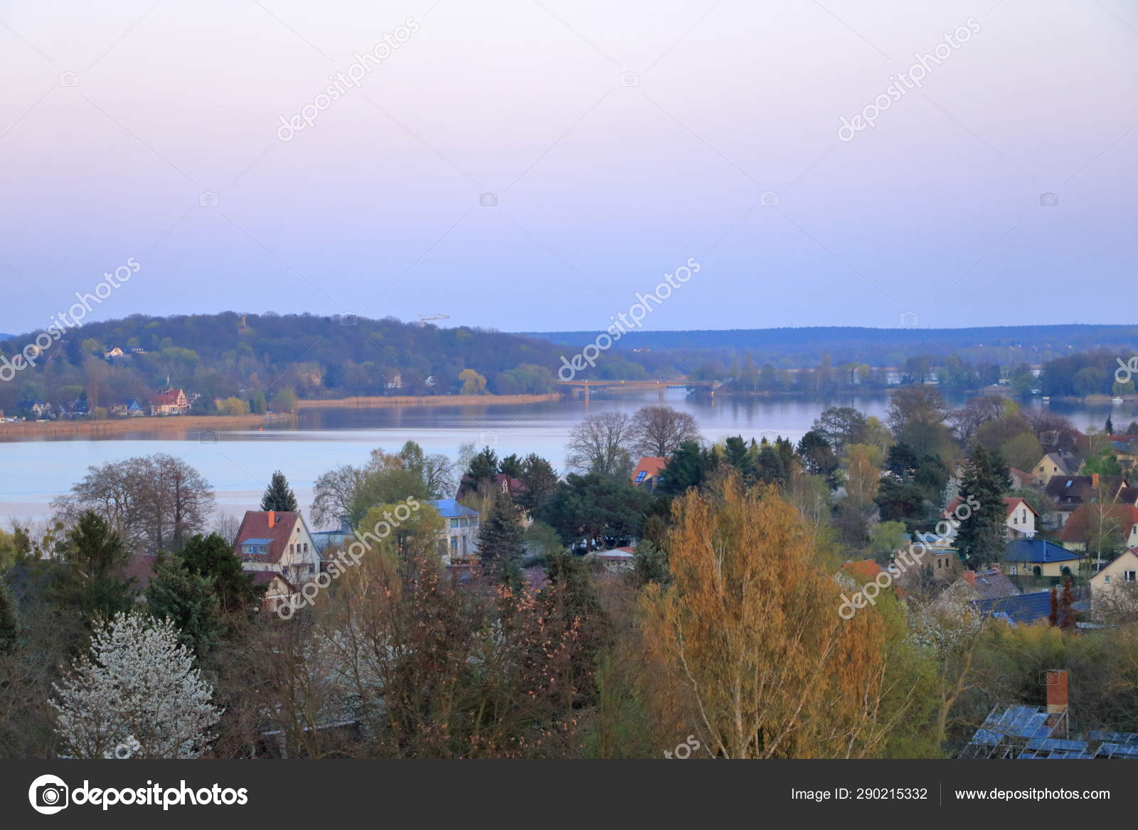 Lake voyage with a ferry in Werder/Havel, Potsdam, Brandenburg in ...