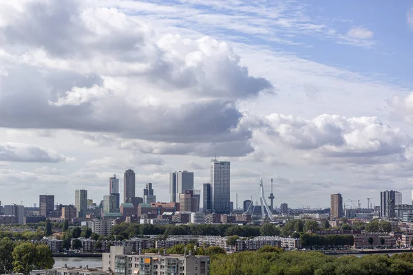 Urban Highway Cityscape Modern City Rotterdam High Rise Buildings ...
