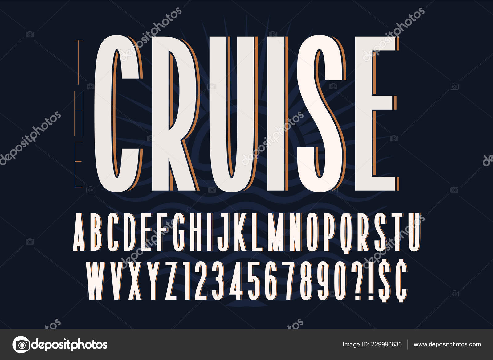 Condensed simple display font design, alphabet, typeface — Stock Vector ...