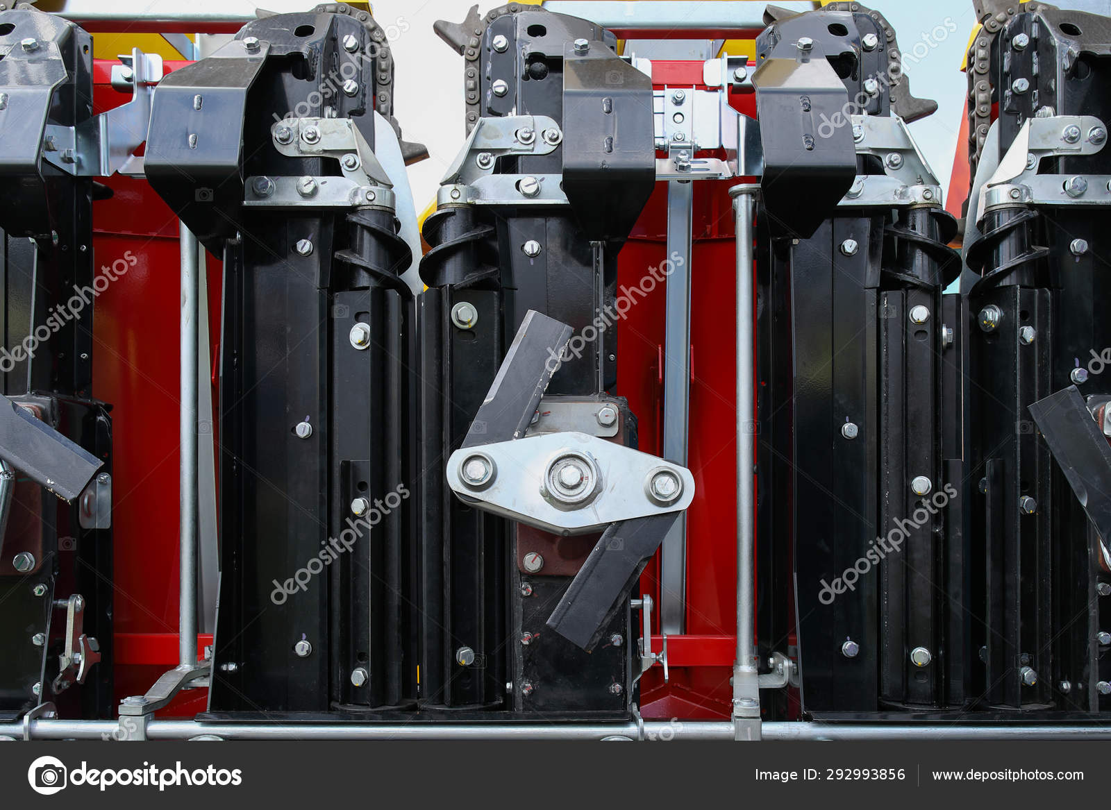 Element of engine system of new modern agricultural tractor or combine ...