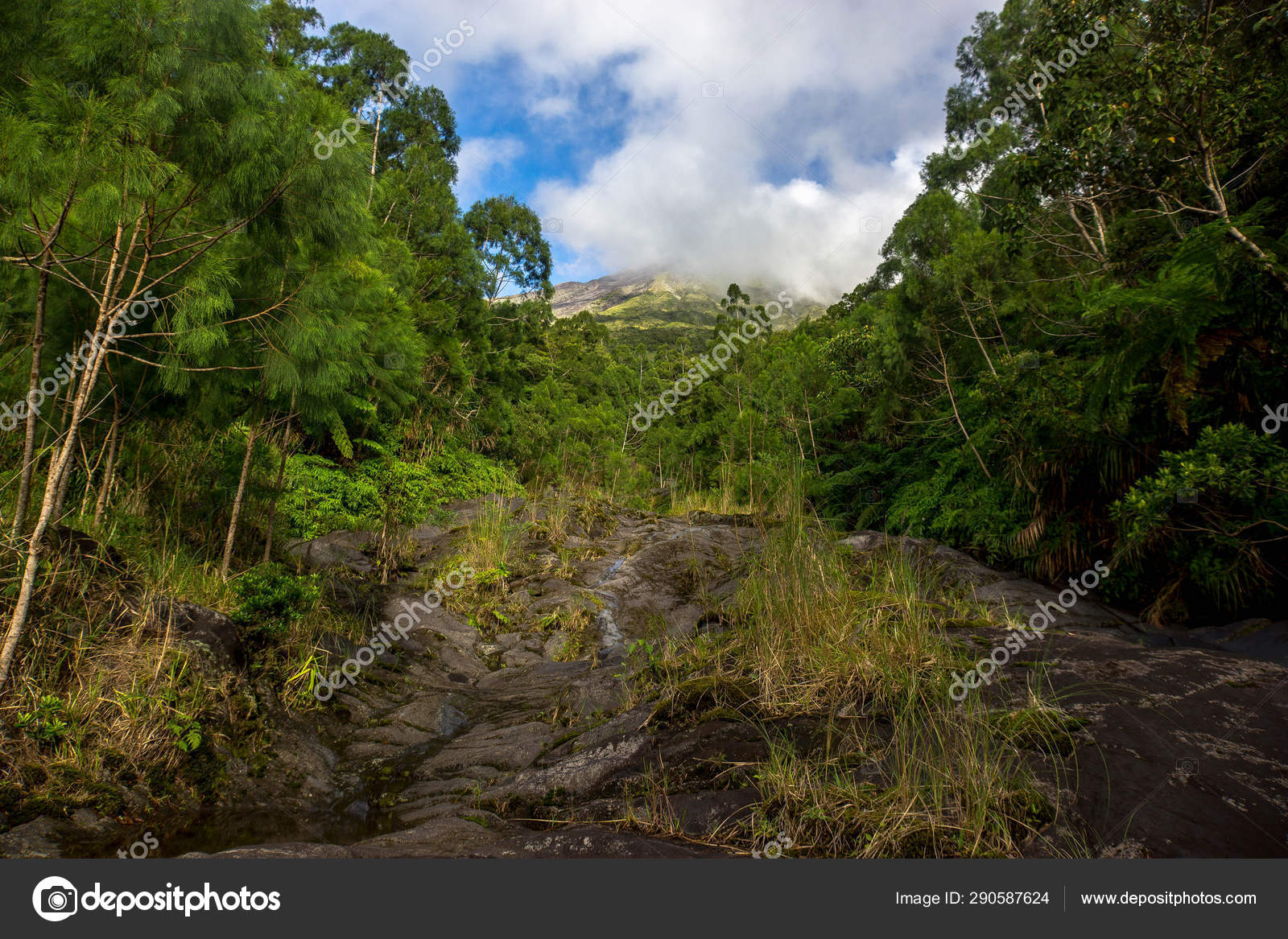 Hiking Mayon Volcano Philippines — Stock Photo © whiteturtle1988 #290587624