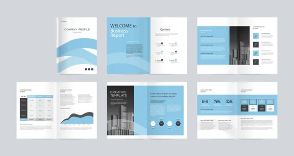 Template Layout Design Cover Page Company Profile Annual Report ...