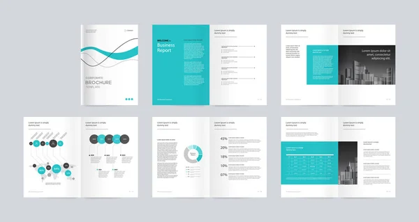 Template Layout Design Cover Page Company Profile Annual Report ...