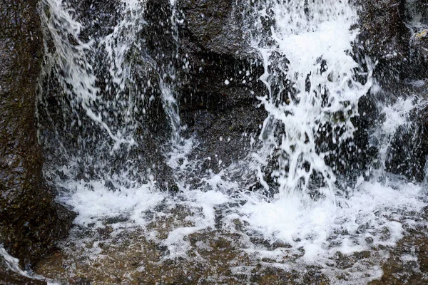 Close Waterfall Dynamic Water Flow Waterscape Background Water Energy ...